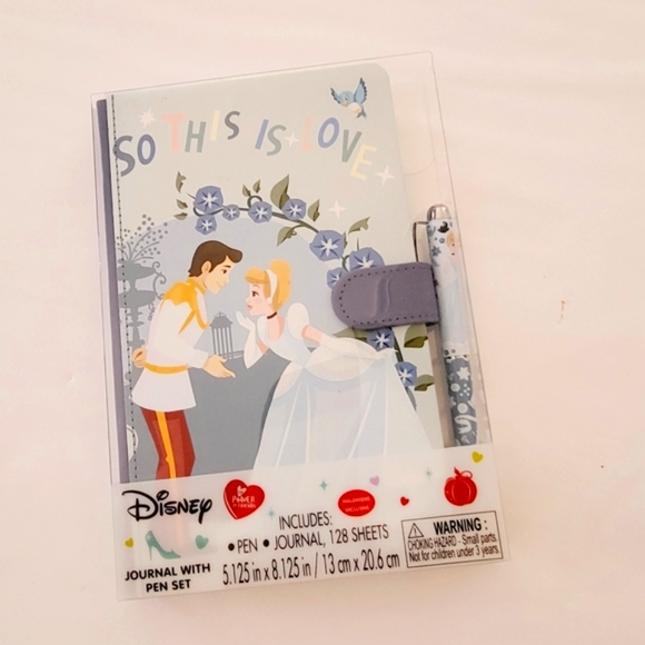 Disney | Other | New Disney Cinderella Notebook Journal And Pen | Poshmark